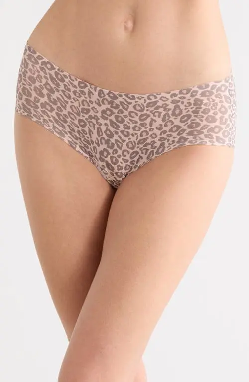 Chantelle Soft Stretch Seamless Hipster Panties - Bronze Leopard