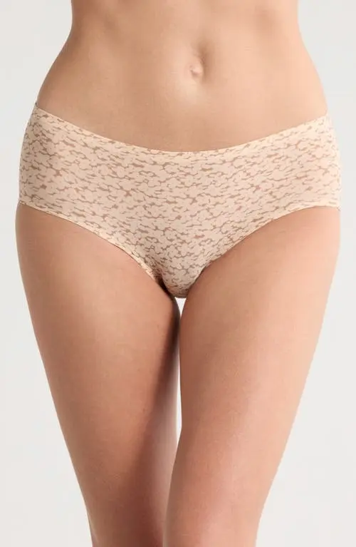 Chantelle Soft Stretch Seamless Hipster Panties - Norah Beige Print