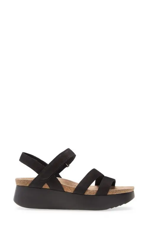 Munro Juniper Sandal - Black Nubuck