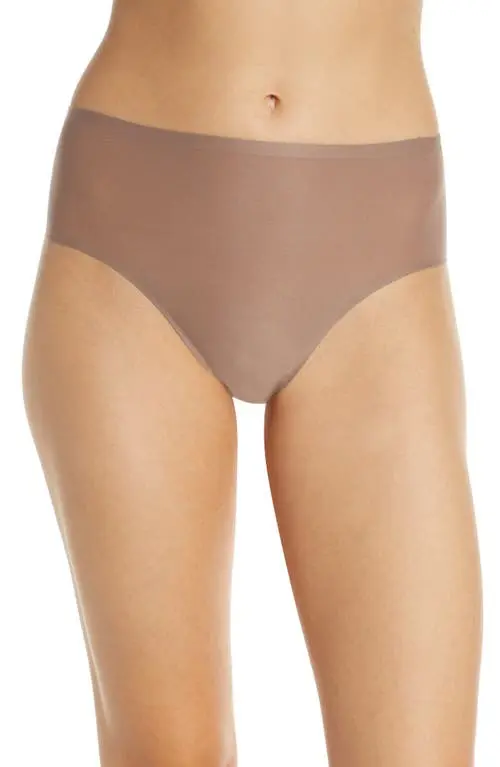 Chantelle Soft Stretch Seamless French Cut Briefs - Hazelnut