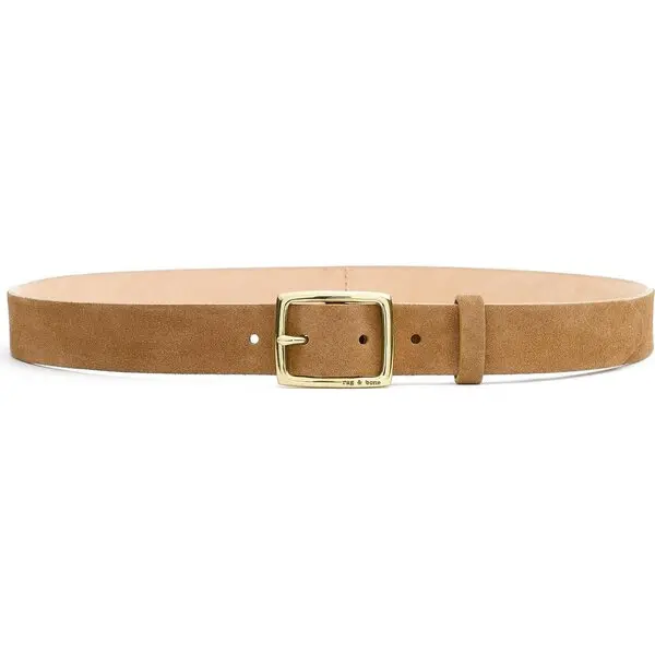 Rag & Bone Leather Boyfriend Belt - Camel