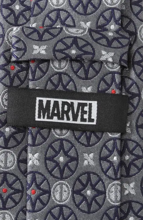 CUFFLINKS, INC. Deadpool Silk Tie - Gray