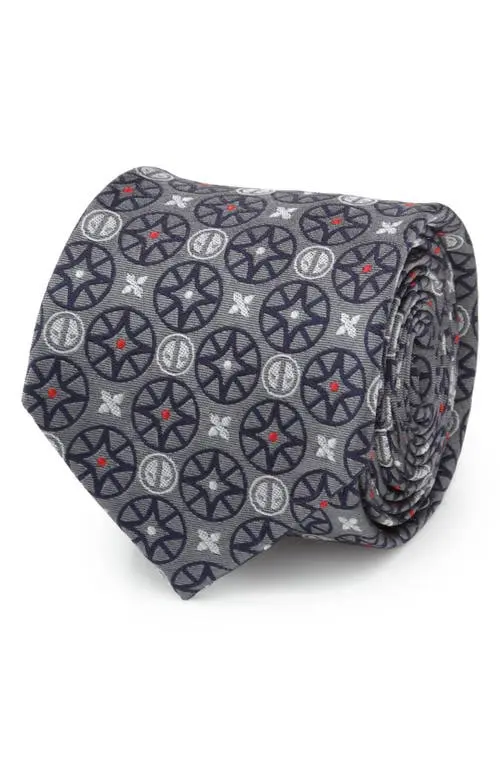 CUFFLINKS, INC. Deadpool Silk Tie - Gray