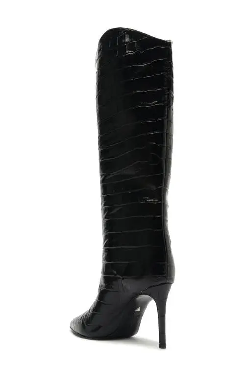 Schutz Maryana Pointed Toe Boots - Black