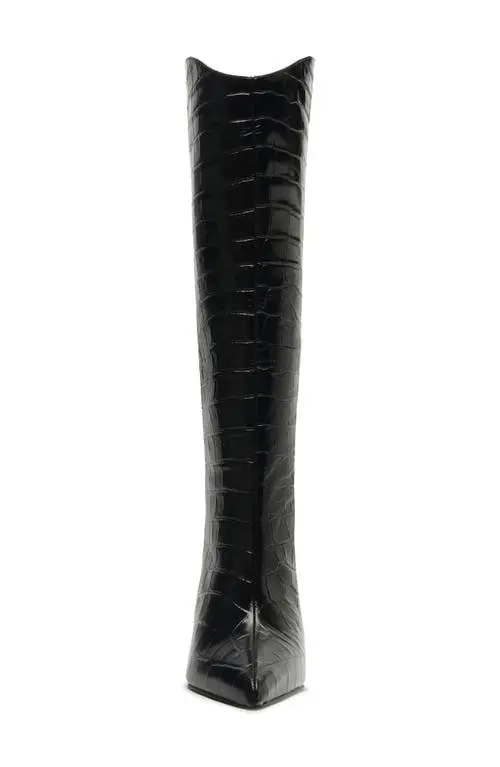 Schutz Maryana Pointed Toe Boots - Black