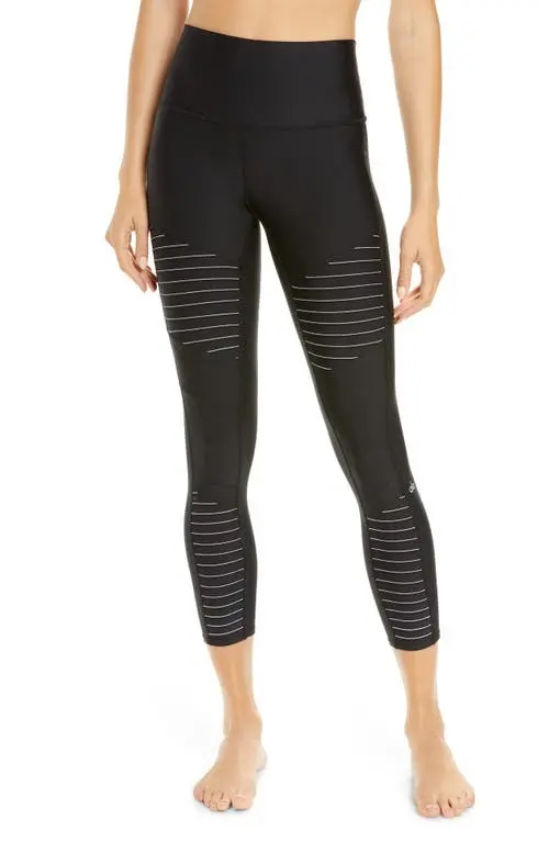 Alo Yoga Airlift High Waist 7/8 Leggings - Black/white