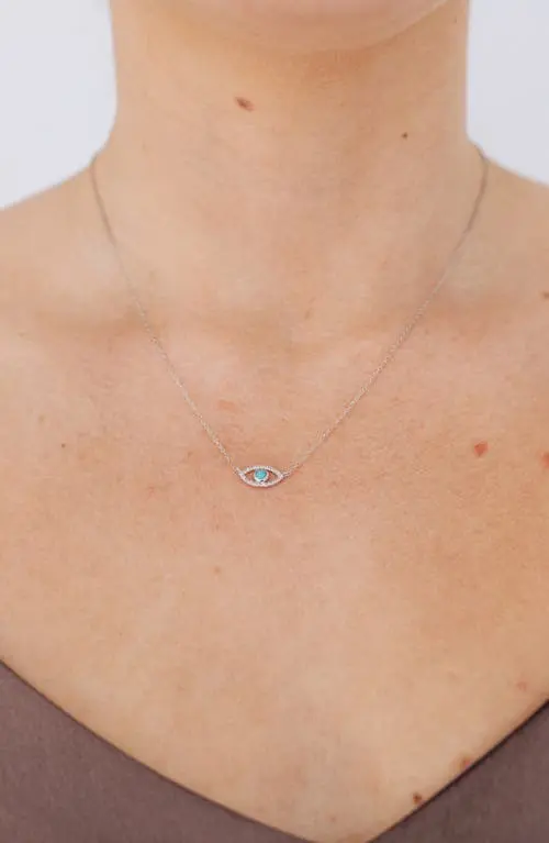 Anzie Evil Eye Turquoise Pendant Necklace