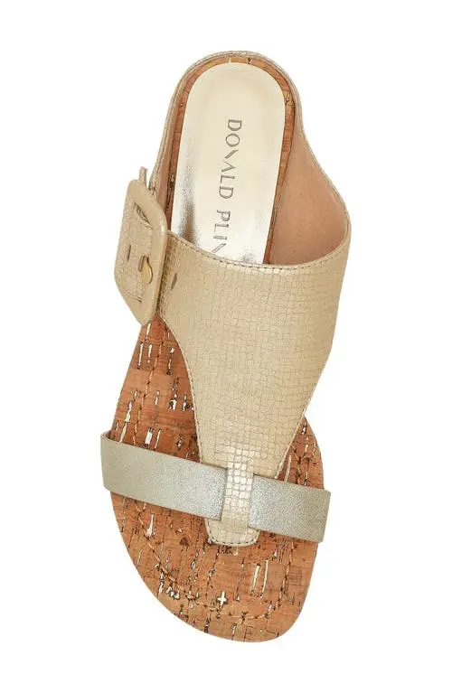 DONALD PLINER Ofelia Embossed Leather Sandals