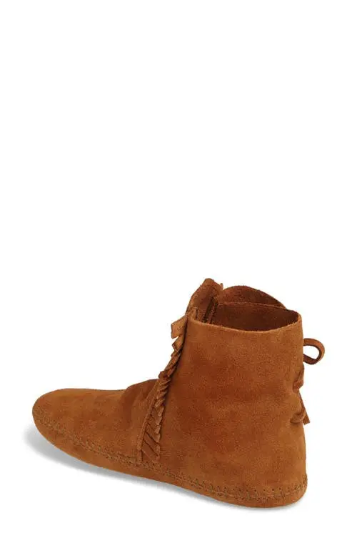 Minnetonka Two-button Softsole Bootie - Brown