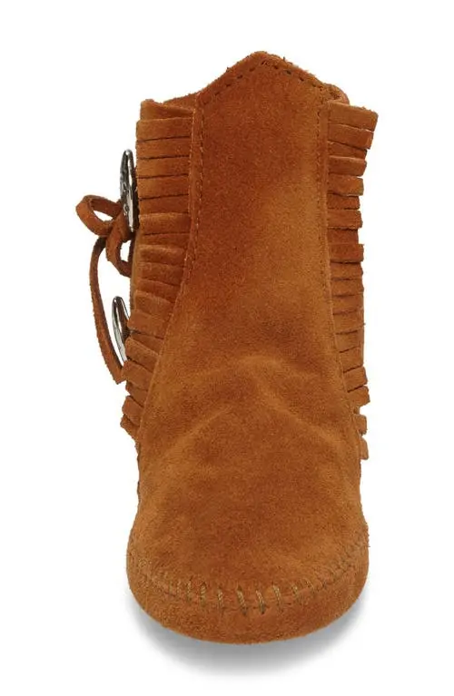 Minnetonka Two-button Softsole Bootie - Brown