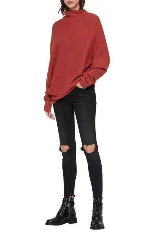 ALLSAINTS Ridley Funnel Neck Wool & Cashmere Sweater