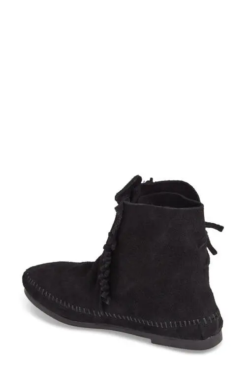 Minnetonka Two-button Hardsole Bootie - Black