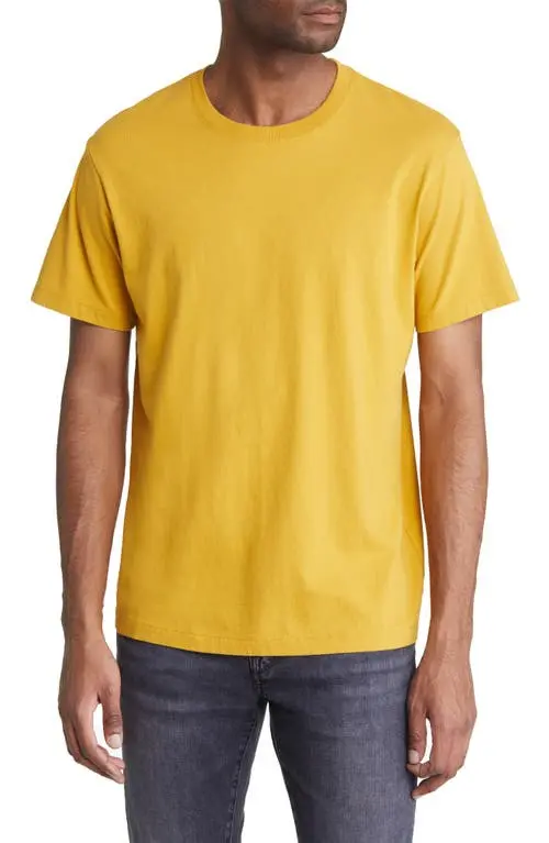 FRAME Logo Cotton T-shirt - Deep Yellow