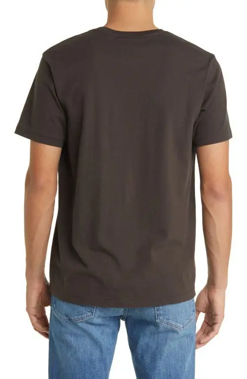 FRAME Logo Cotton T-shirt - Marron