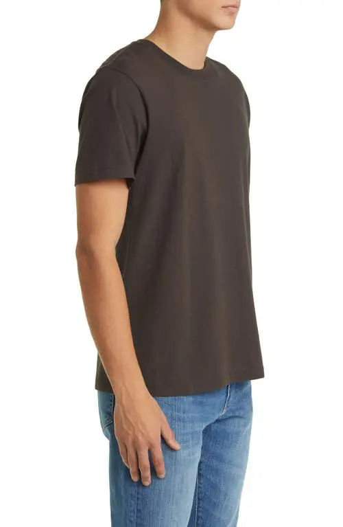 FRAME Logo Cotton T-shirt - Marron
