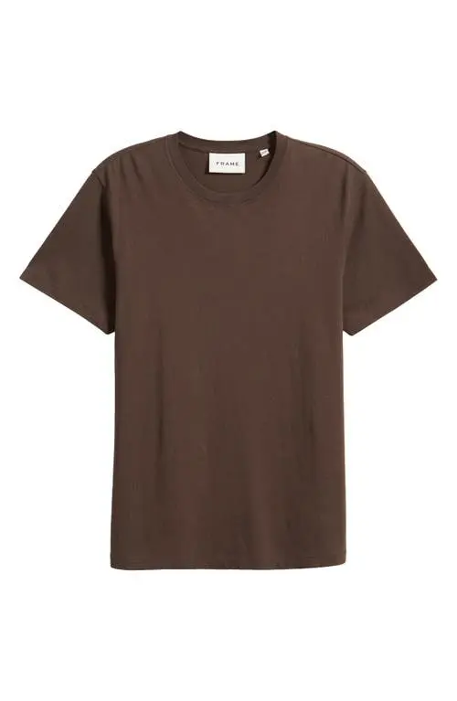 FRAME Logo Cotton T-shirt - Marron