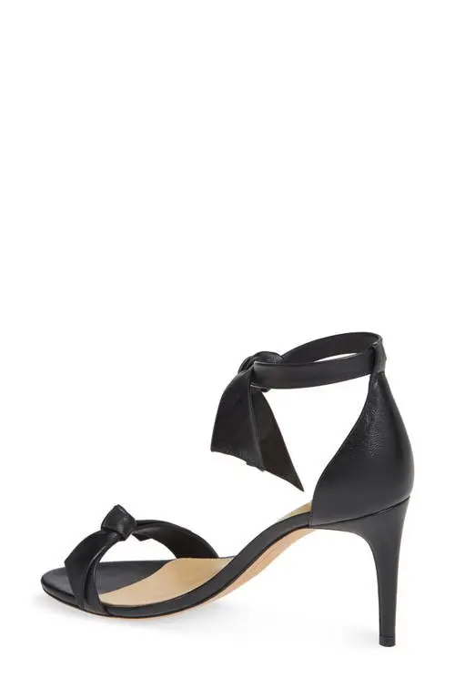 ALEXANDRE BIRMAN Clarita Ankle Tie Sandal - Black Leather