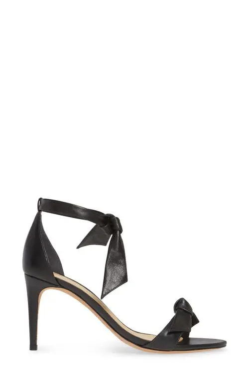 ALEXANDRE BIRMAN Clarita Ankle Tie Sandal - Black Leather