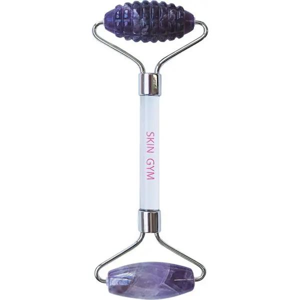 SKIN GYM Amethyst 2d Textured & Smooth Facial Roller - No Color