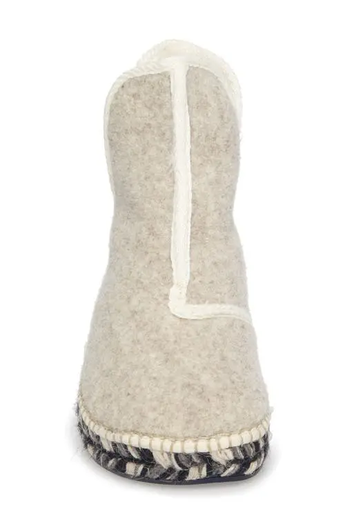 TONI PONS Espadrille Platform Bootie With Faux Fur Lining