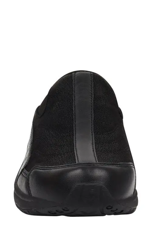 Easy Spirit Traveltime Clog Sneaker - Black Leather