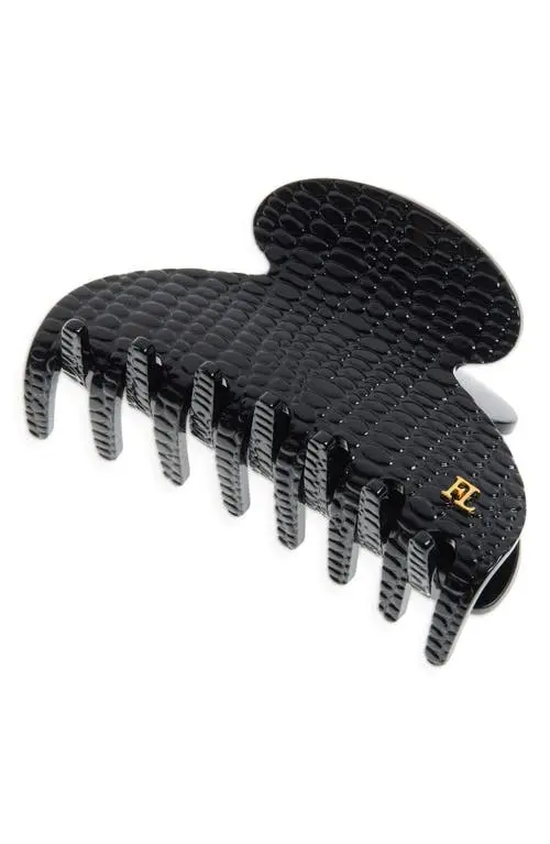 France Luxe Couture Claw Clip - Black Croc