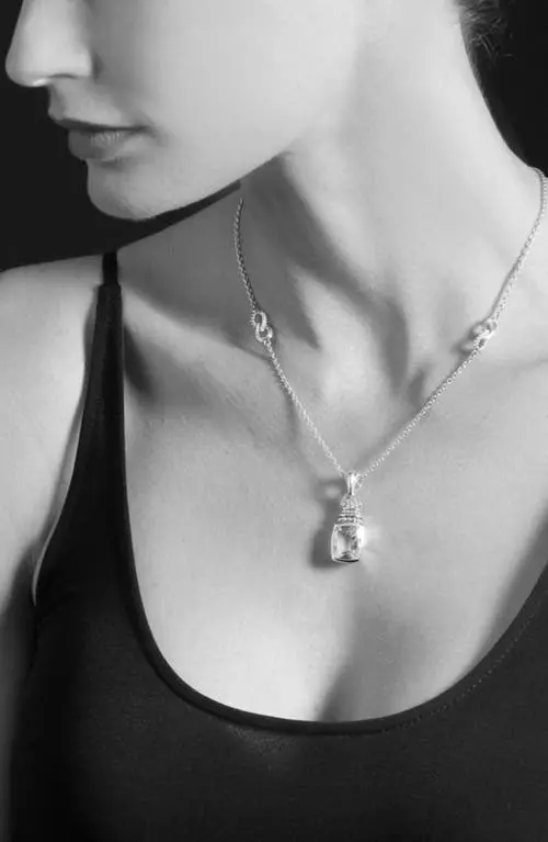 Lagos Rittenhouse Semiprecious Stone Clip Pendant - Black Onyx