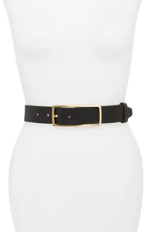 Rag & Bone Rebound Leather Belt - Black
