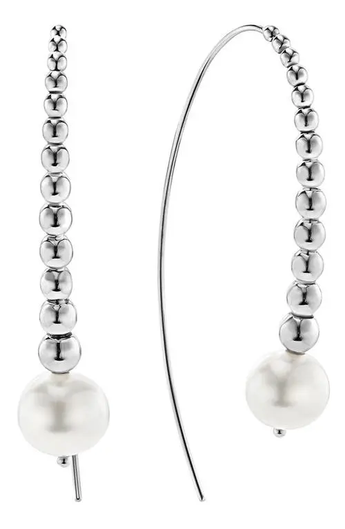 Lagos Threader Pearl Earrings