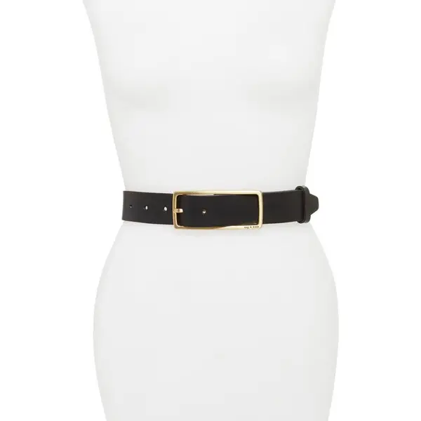 Rag & Bone Rebound Suede Belt - Black