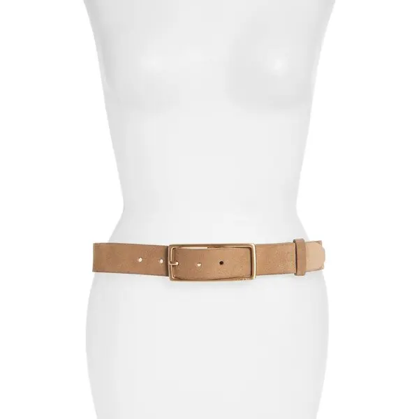Rag & Bone Rebound Suede Belt - Camel