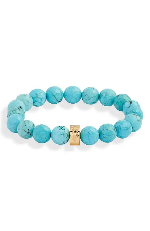 Nest Jewelry Beaded Stretch Bracelet - Turquoise
