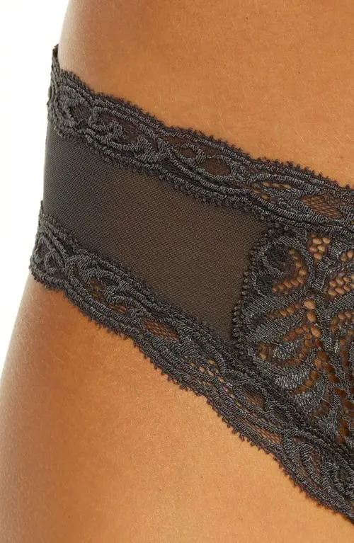 Natori Feathers Hipster Briefs - Coal