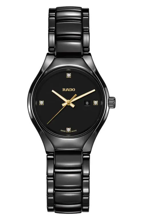 RADO True Diamond Ceramic Bracelet Watch - Titanium