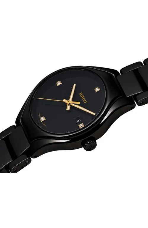 RADO True Diamond Ceramic Bracelet Watch - Titanium