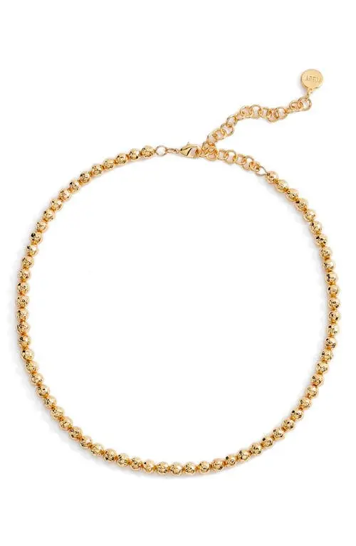 Nest Jewelry Plated Beaded Necklace - Gold
