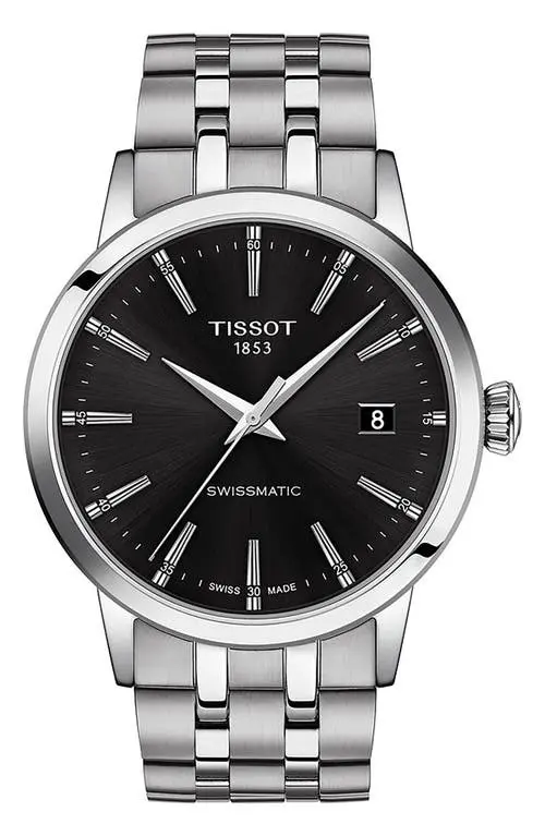 TISSOT Classic Dream Automatic Bracelet Watch - Black
