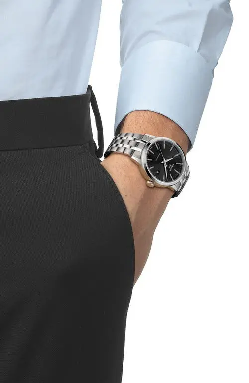 TISSOT Classic Dream Automatic Bracelet Watch - Black