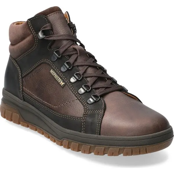Mephisto Pitt Mid Lace-up Boot - Dark Brown