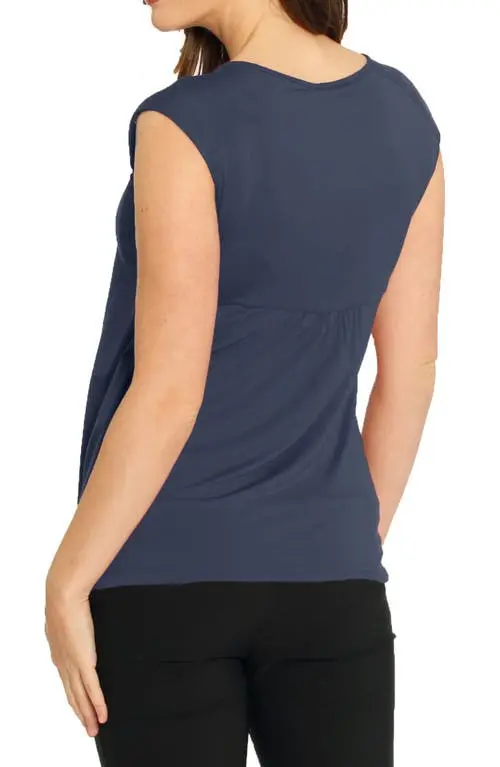 ANGEL MATERNITY Nursing Top - Blue