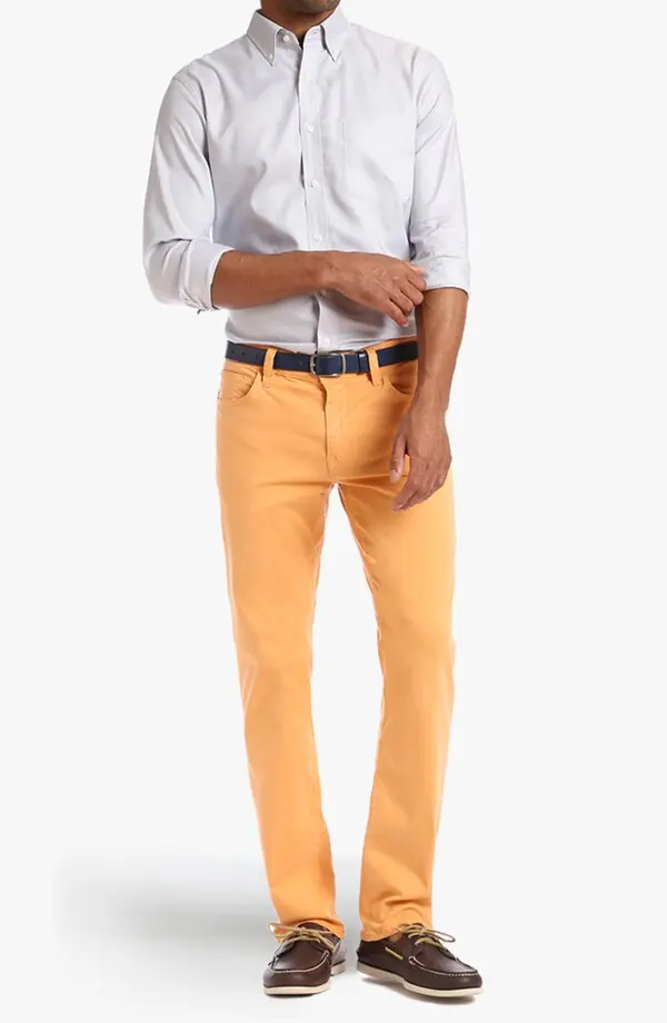 34 Heritage Courage Straight Leg Twill Pants - Peach Twill