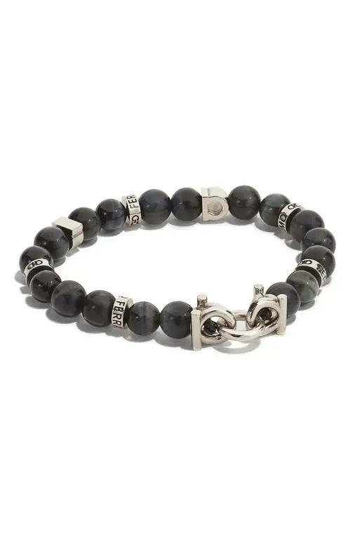 FERRAGAMO Beaded Stone Bracelet - Falcons Eye