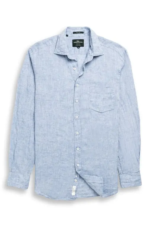 Rodd & Gunn Coromandel Button-up Linen Shirt - Denim