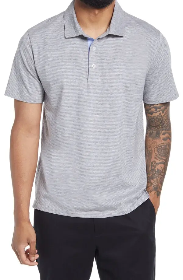 Vince Fine Stripe Polo