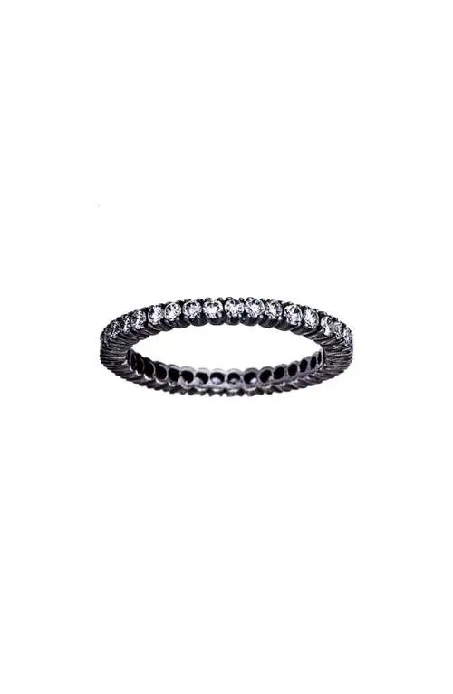Sethi Couture Prong Set Diamond Eternity Band - Black Rhodium/diamond