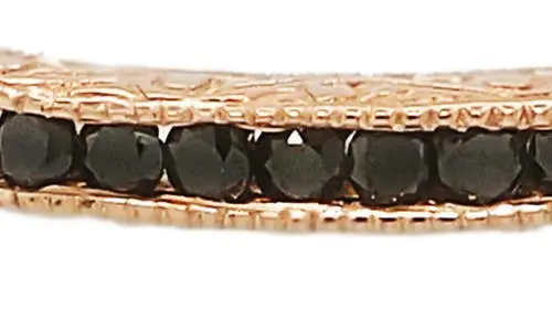Sethi Couture 18k Gold Diamond Ring - Rose Gold/black Diamond