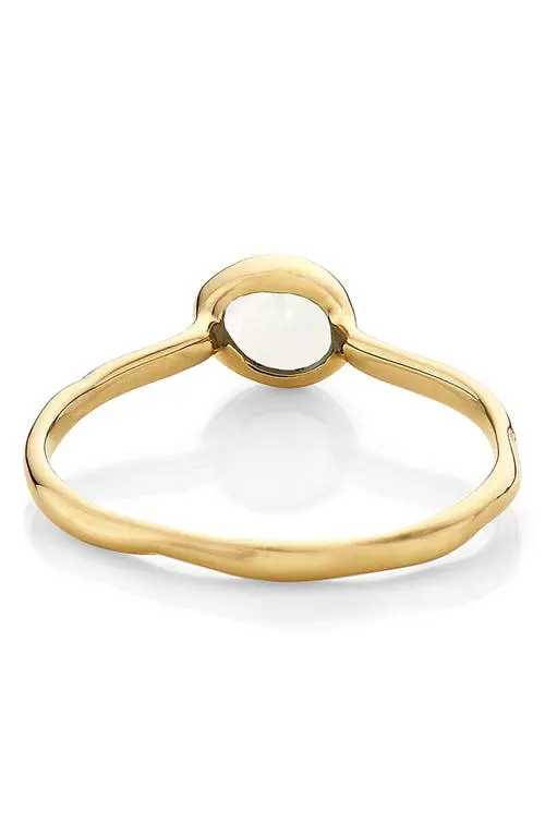 Monica Vinader Siren Small Semiprecious Stone Stacking Ring - Gold