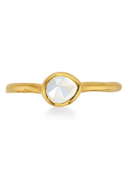 Monica Vinader Siren Small Semiprecious Stone Stacking Ring - Gold