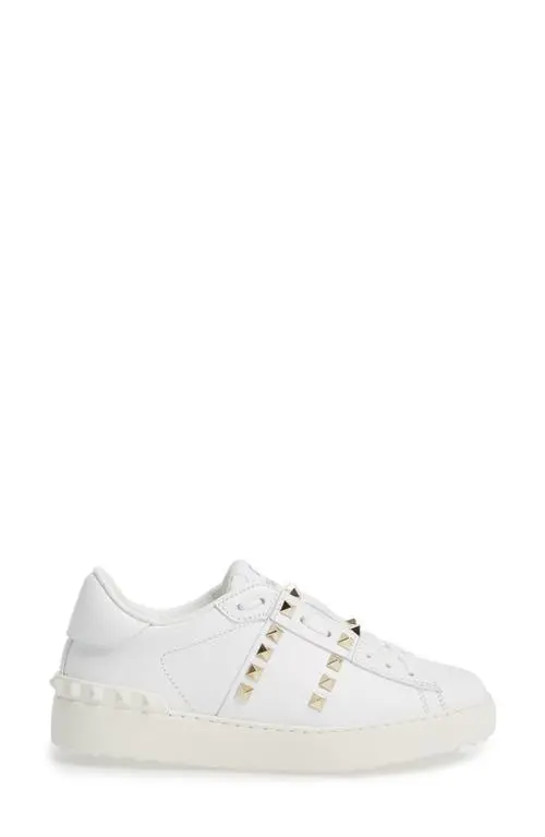 Valentino Garavani Rockstud Sneaker - White Leather