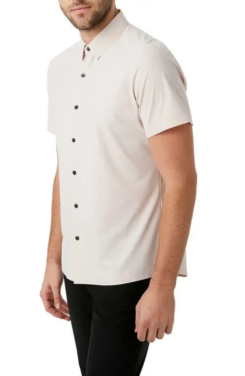7 Diamonds American Me Slim Fit Short Sleeve Button-up Performance Shirt